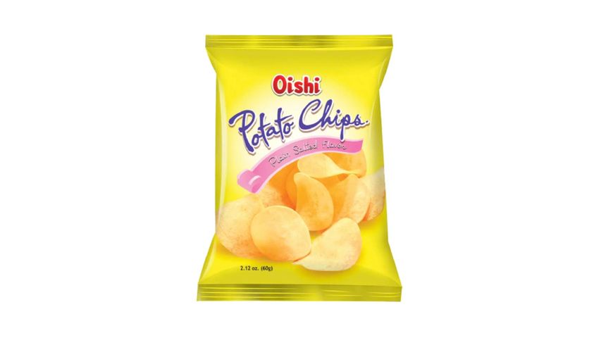 Oishi Natural Potato Chips Plain Salted 60G delivery in the Philippines ...