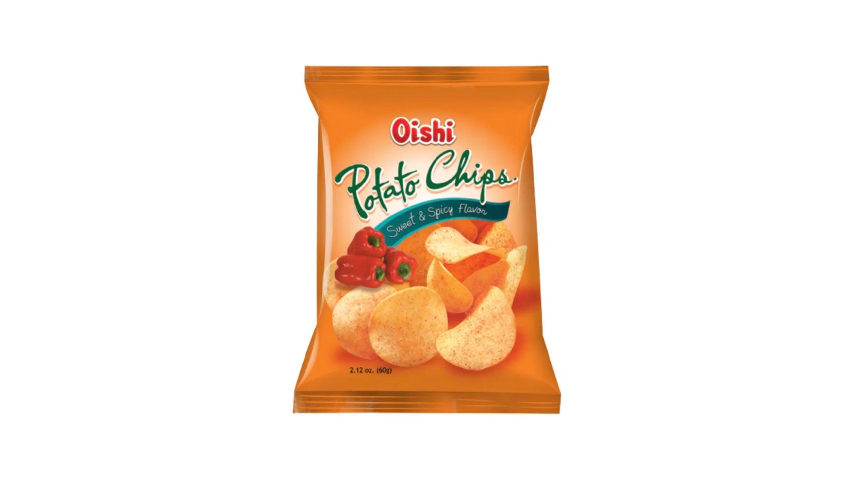 Oishi Natural Potato Chips Sweet & Spicy 60G delivery in the ...
