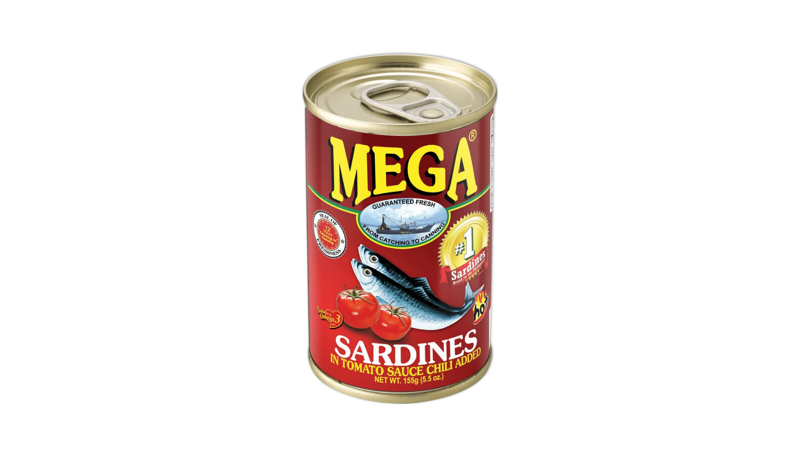 Mega Sardines In Chili Sauce 155G delivery in the Philippines | foodpanda