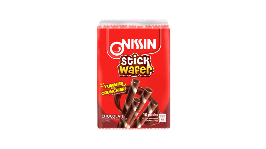 Nissin Stick Wafer Chocolate 22g x 10s delivery in the Philippines ...