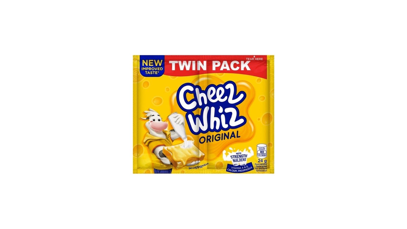 Cheez Whiz Original Twin Pack 24G delivery in the Philippines | foodpanda