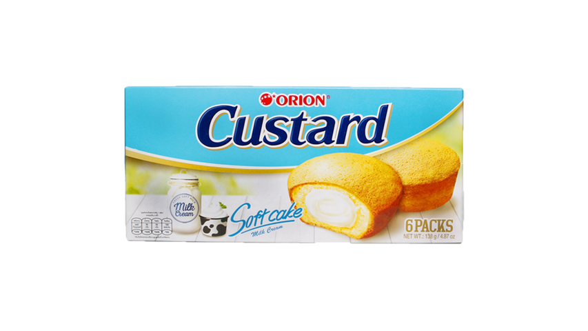 Orion Custard Milk Cream Soft Cake 6 x 138g delivery in the Philippines ...