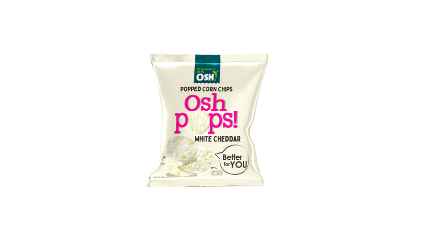 Oh So Healthy Pops! White Cheddar Popped Corn Chips 28g delivery in the ...