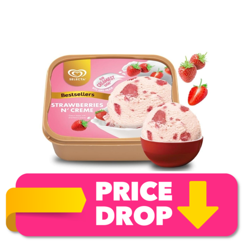 Buy Selecta Strawberries & Cream Ice Cream 1.3L from Pandamart ...