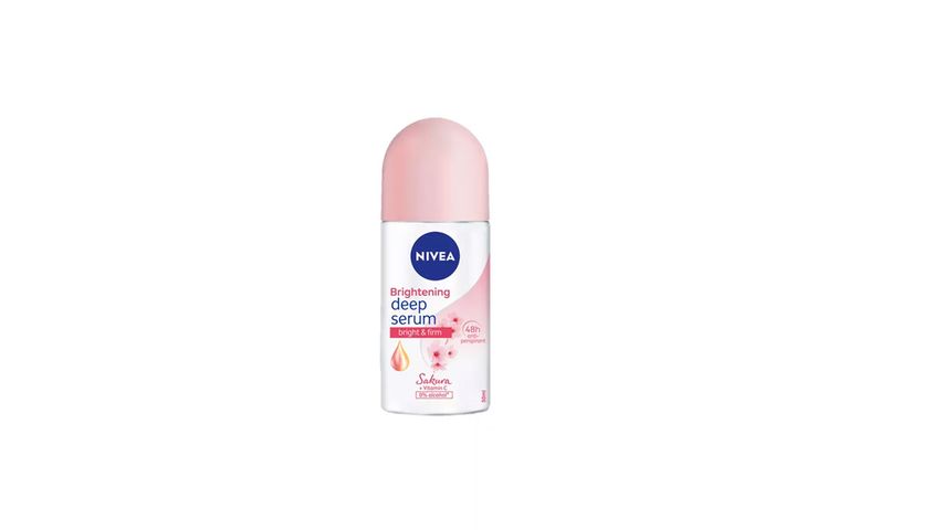 NIVEA Deodorant Brightening Sakura Rose Essence Roll On, Brightening ...
