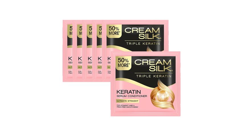 Cream Silk Triple Keratin Rescue Ultimate Straight 10MLx6'S delivery in ...