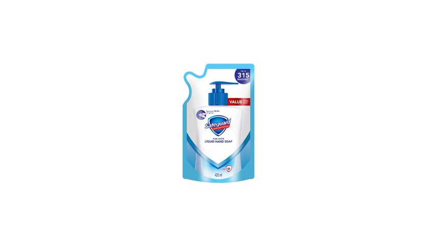 Safeguard Liquid Hand Soap White Refill 420ml Delivery In The