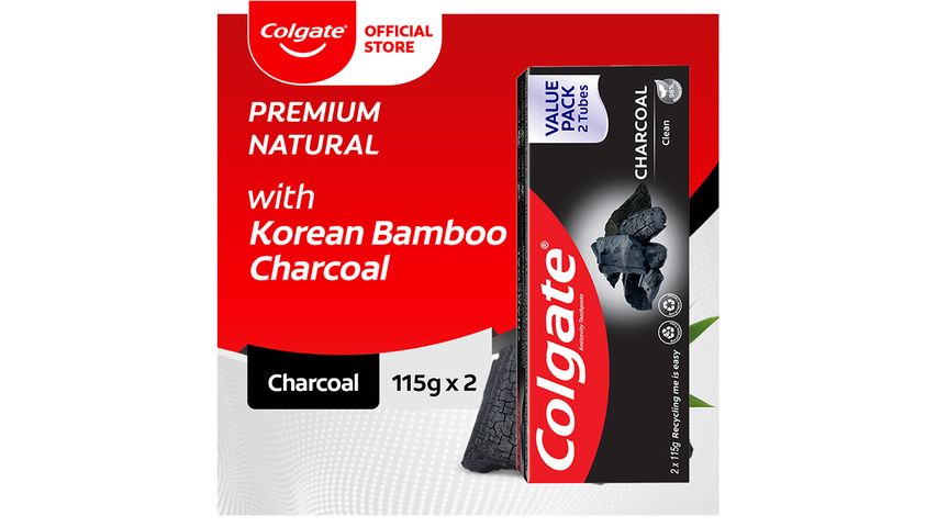 Colgate Charcoal Clean Toothpaste 115g Twin Pack delivery in the ...