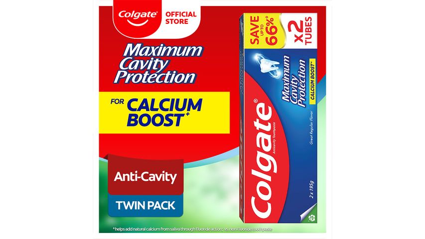 Colgate Twin Pack Maximum Cavity Protection 195G delivery in the ...