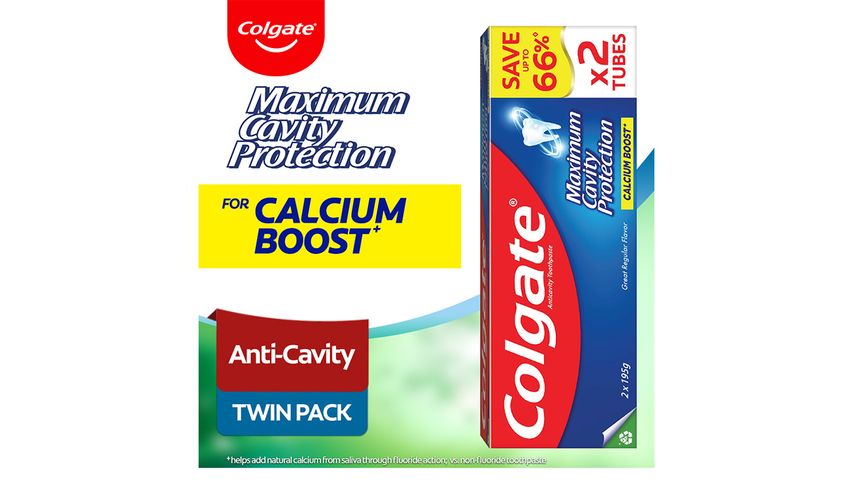 Colgate Twin Pack Maximum Cavity Protection 195G delivery in the ...