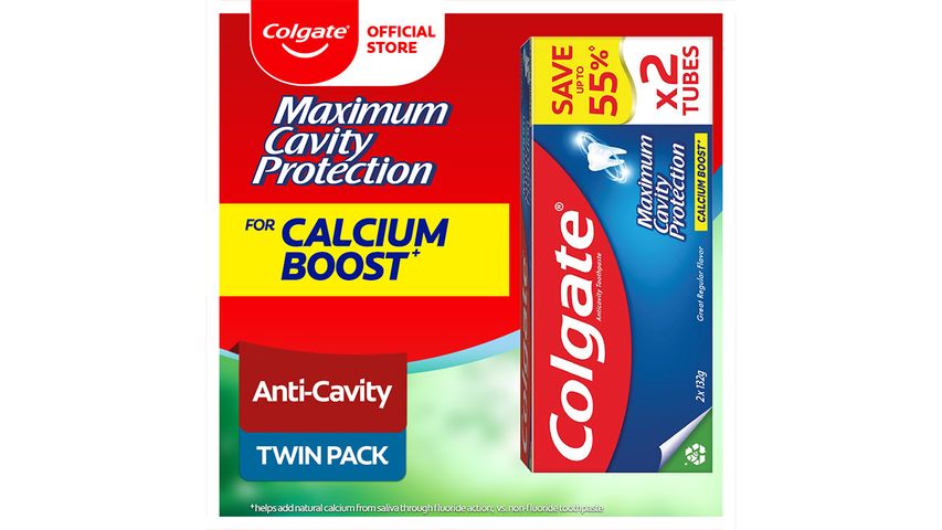 Colgate Maximum Cavity Protection Toothpaste 132g Twin Pack delivery in ...