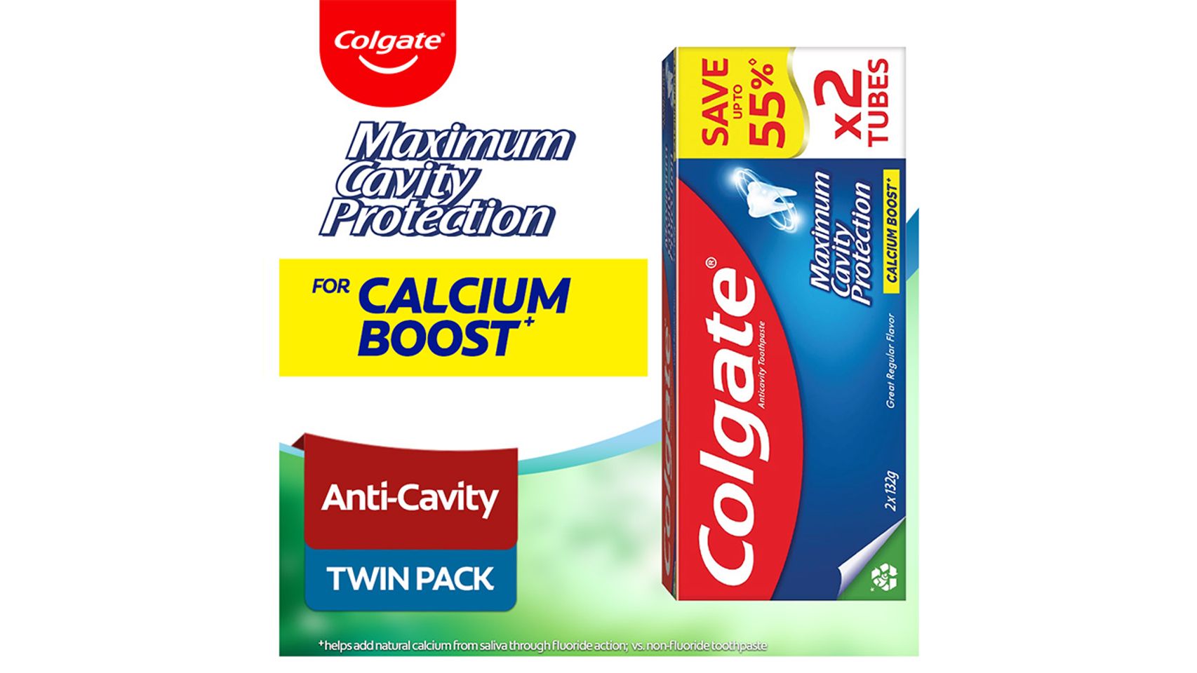 Colgate Maximum Cavity Protection Toothpaste 132g Twin Pack delivery in ...