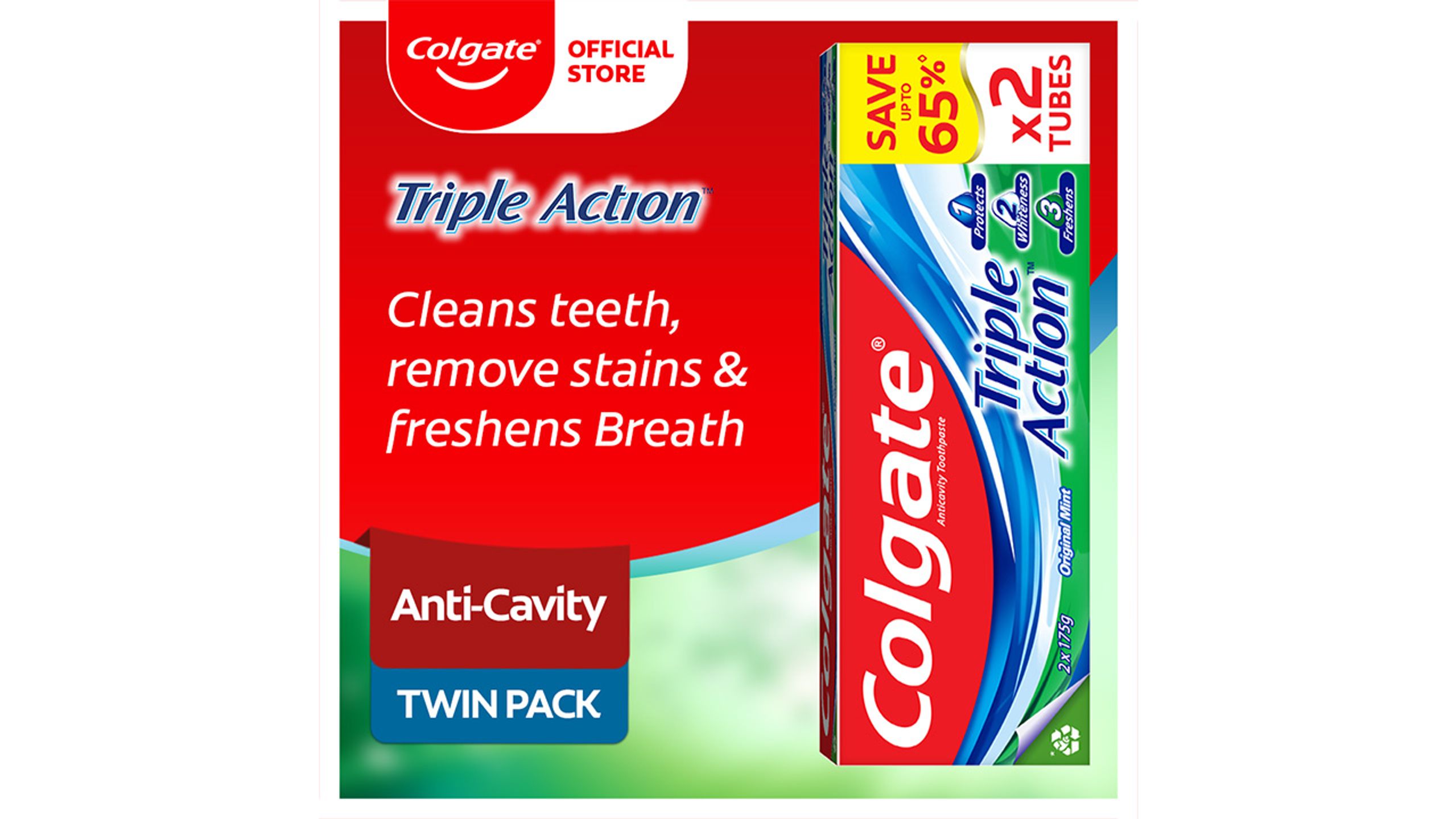 Colgate Toothpaste Triple Action 175g x 2 delivery in the Philippines ...