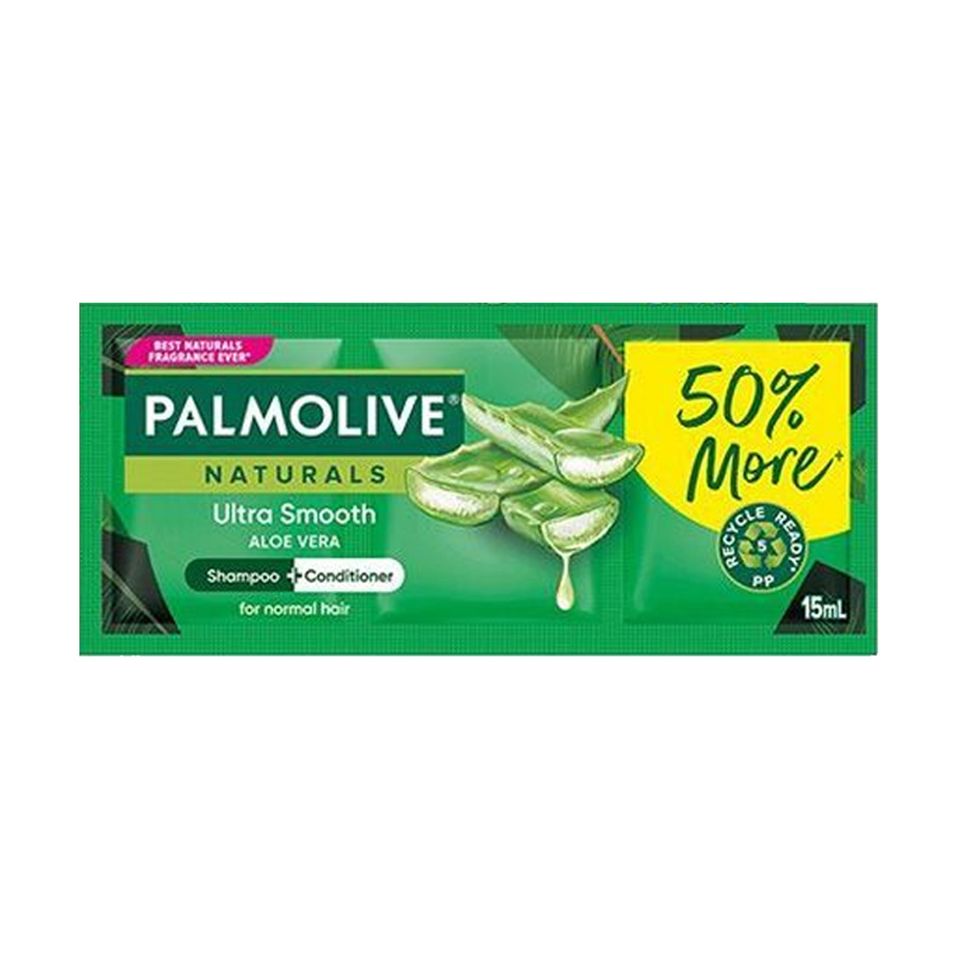 Palmolive Naturals Ultra Smooth Triple Sachet Shampoo 15mL x 6 delivery ...