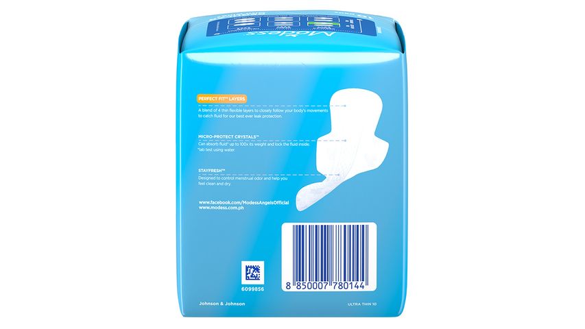Modess Cottony Soft Ultra Thin Regular Sanitary Napkins 10s delivery in ...