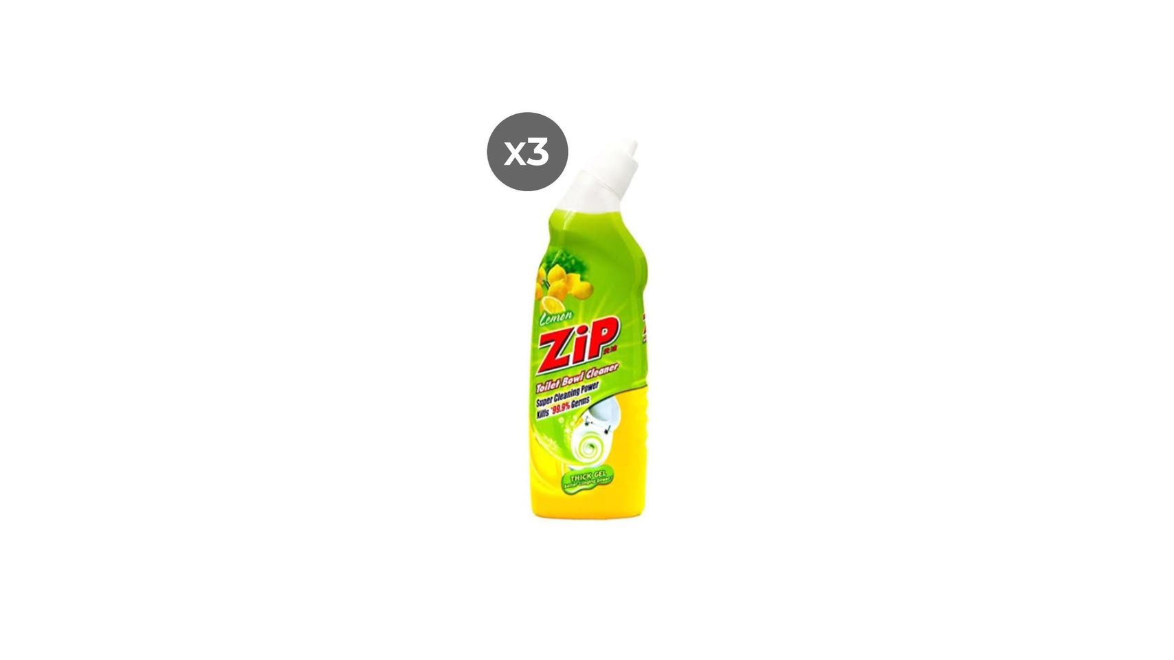 Zip Toilet Bowl Cleaner Lemon 500mL x 3 delivery in the Philippines ...