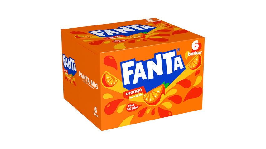 Fanta Läsk Orange 33cl 6-p - Köp online - foodora.se