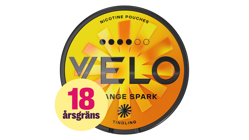 Velo Nikotinpåsar Orange Spark 14g - Köp online - foodora.se