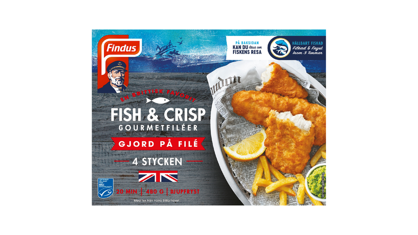 Findus Fish & Crisp Gourmetfiléer 480g - Köp online - foodora.se