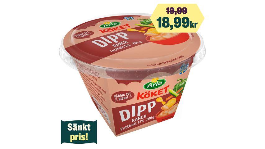 Arla Köket® Dipp Ranch 200g - Köp online - foodora.se