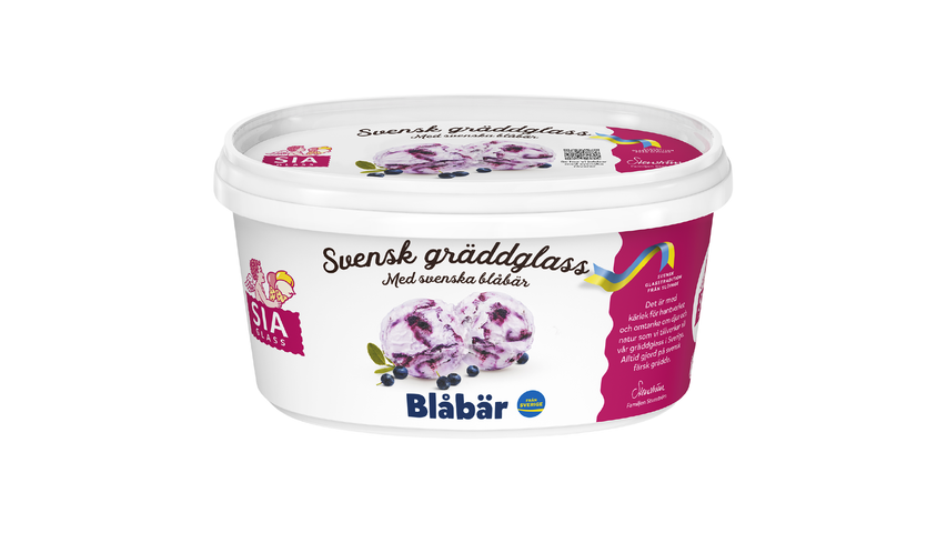 Sia Glass Blueberry Ice Cream 500ML - Köp online - foodora.se