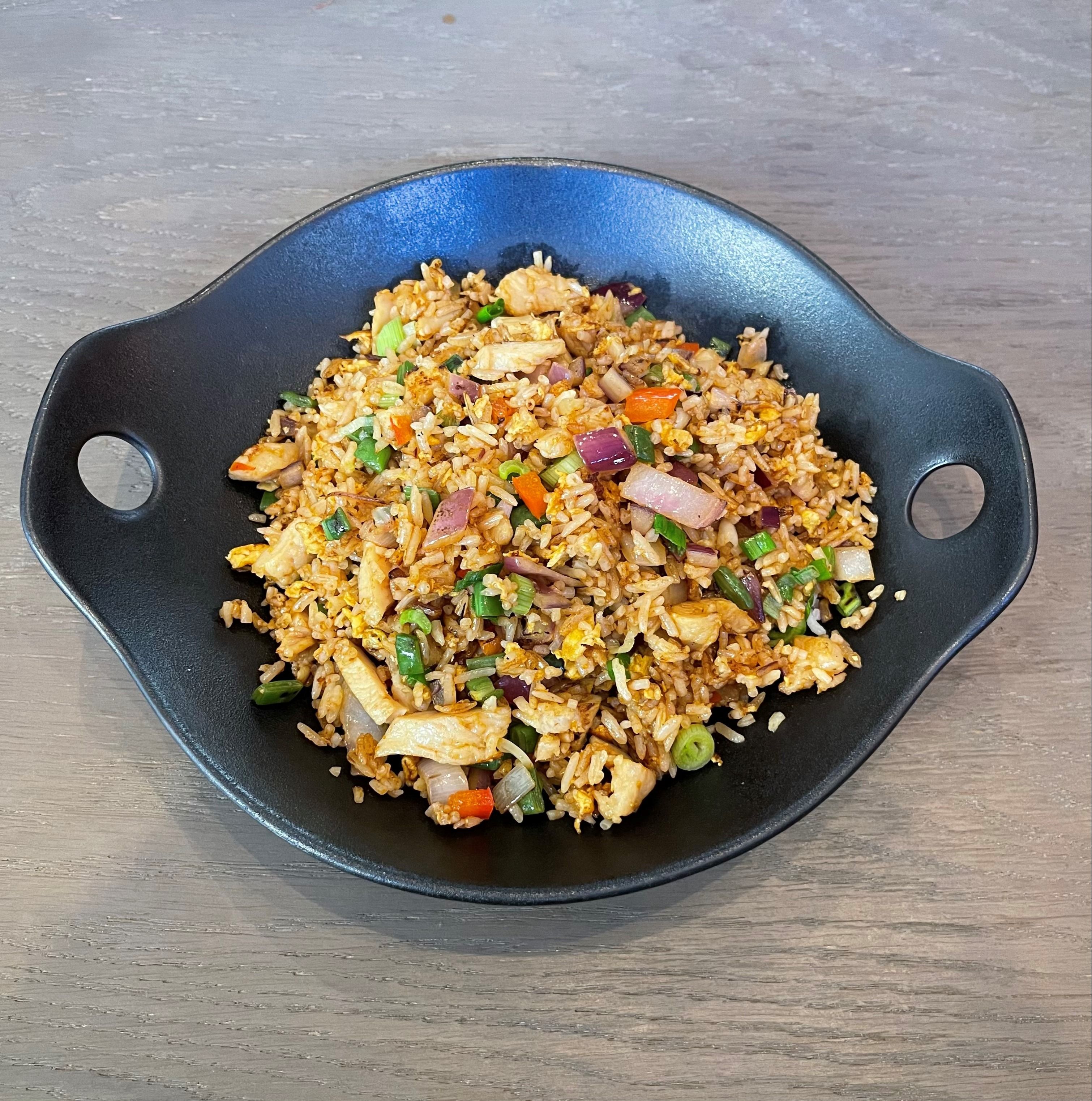 Autentisk Kinesisk Ris Orange Chicken Kinesisk Apelsin Kyckling