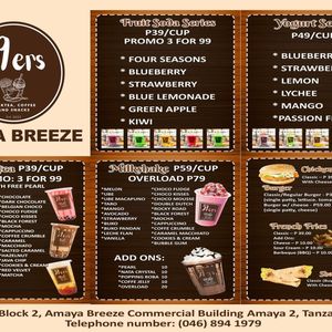 39ers Milktea, Coffee and Snacks - Amaya Breeze Menu, Price | Food ...