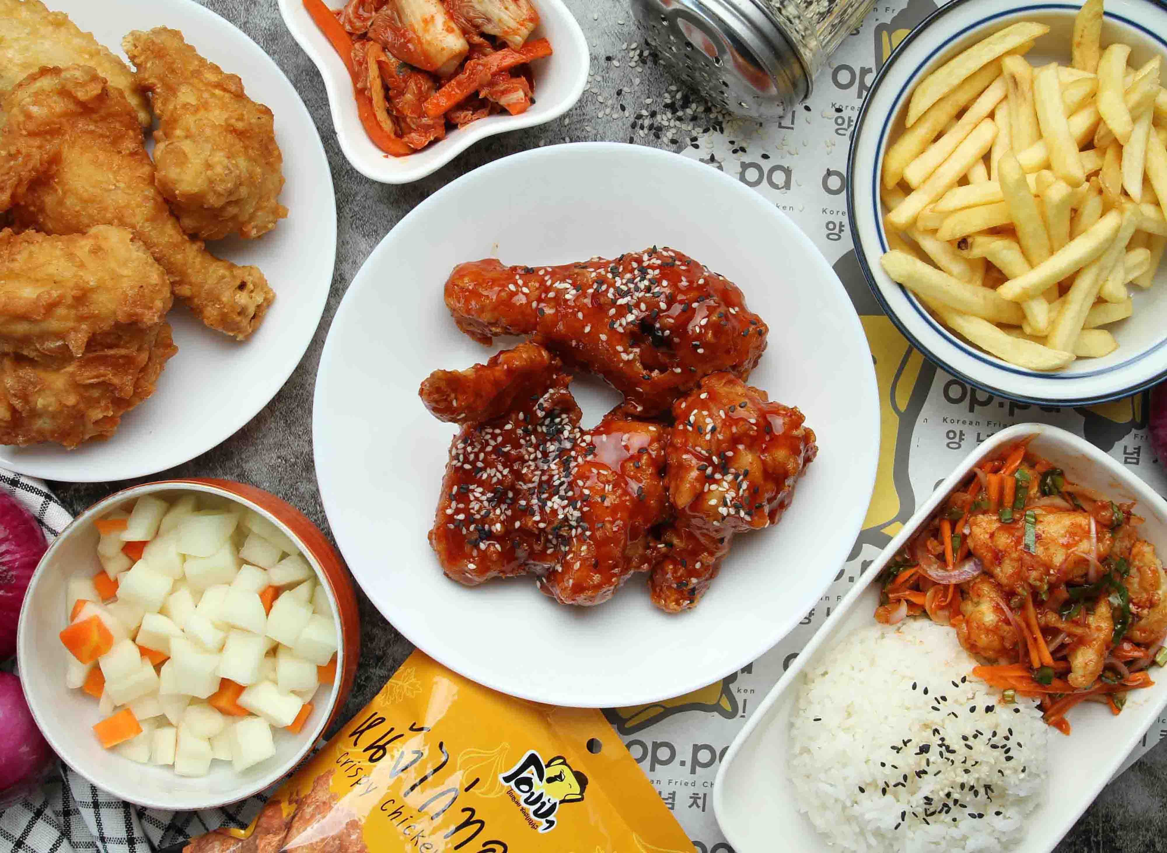 Oppa Crispy Chicken Korean Sauceเดลิเวอรี่ | เมนูOppa Crispy Chicken ...