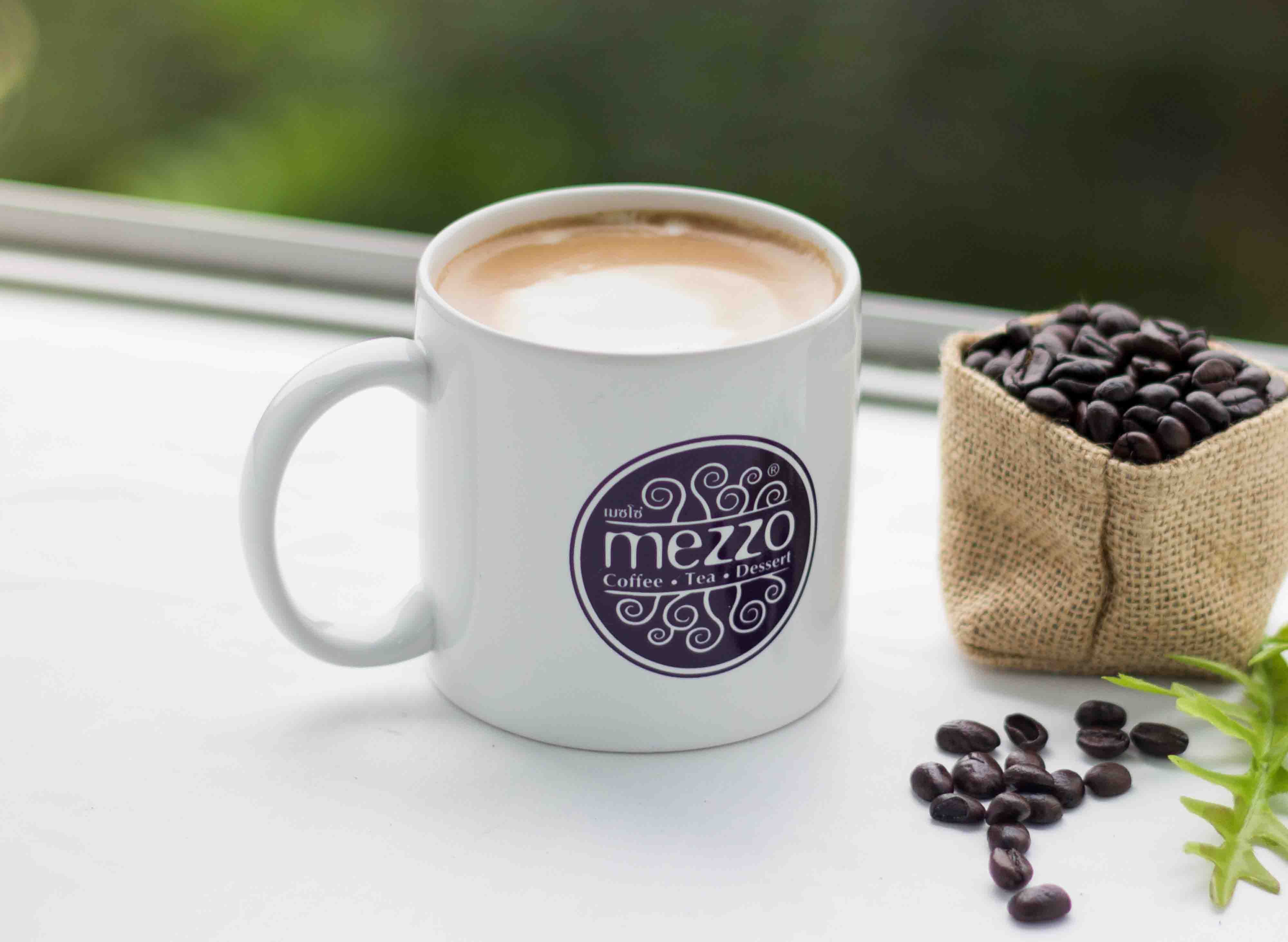 Mezzo Coffee Logo Espresso Mezzo