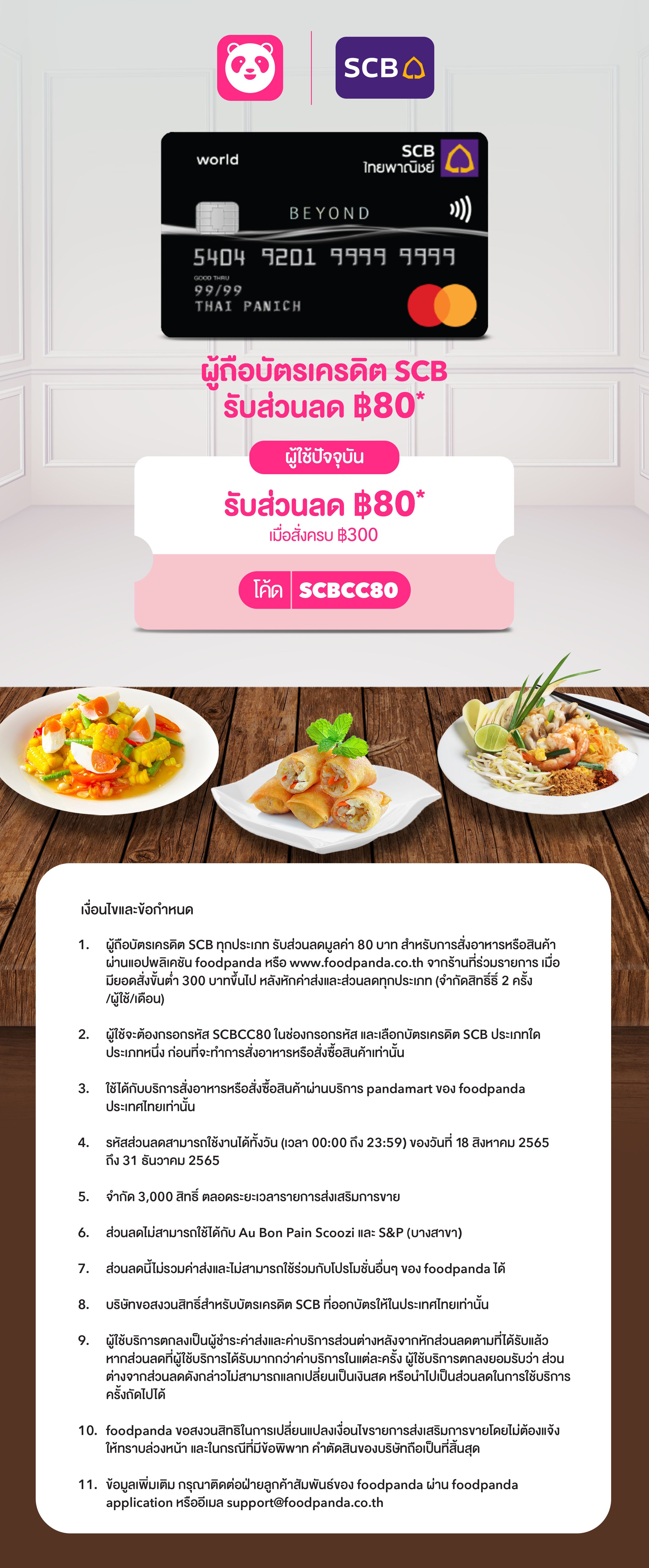 SCB Credit Card BAU x foodpanda Promotion
