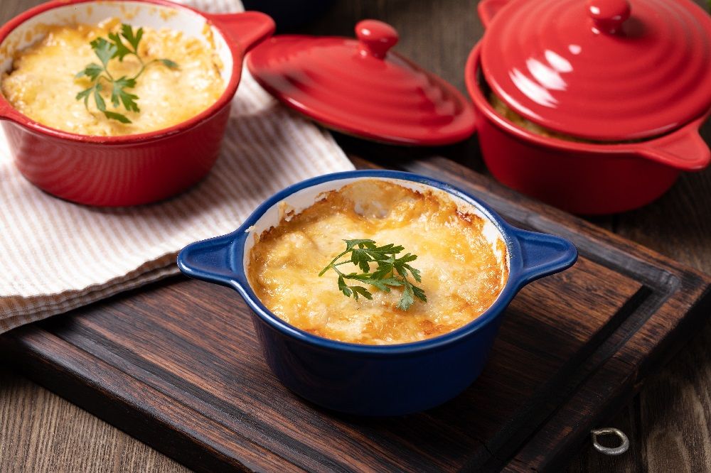 Cheesy Baked Rice Recipe: order the missing ingredients