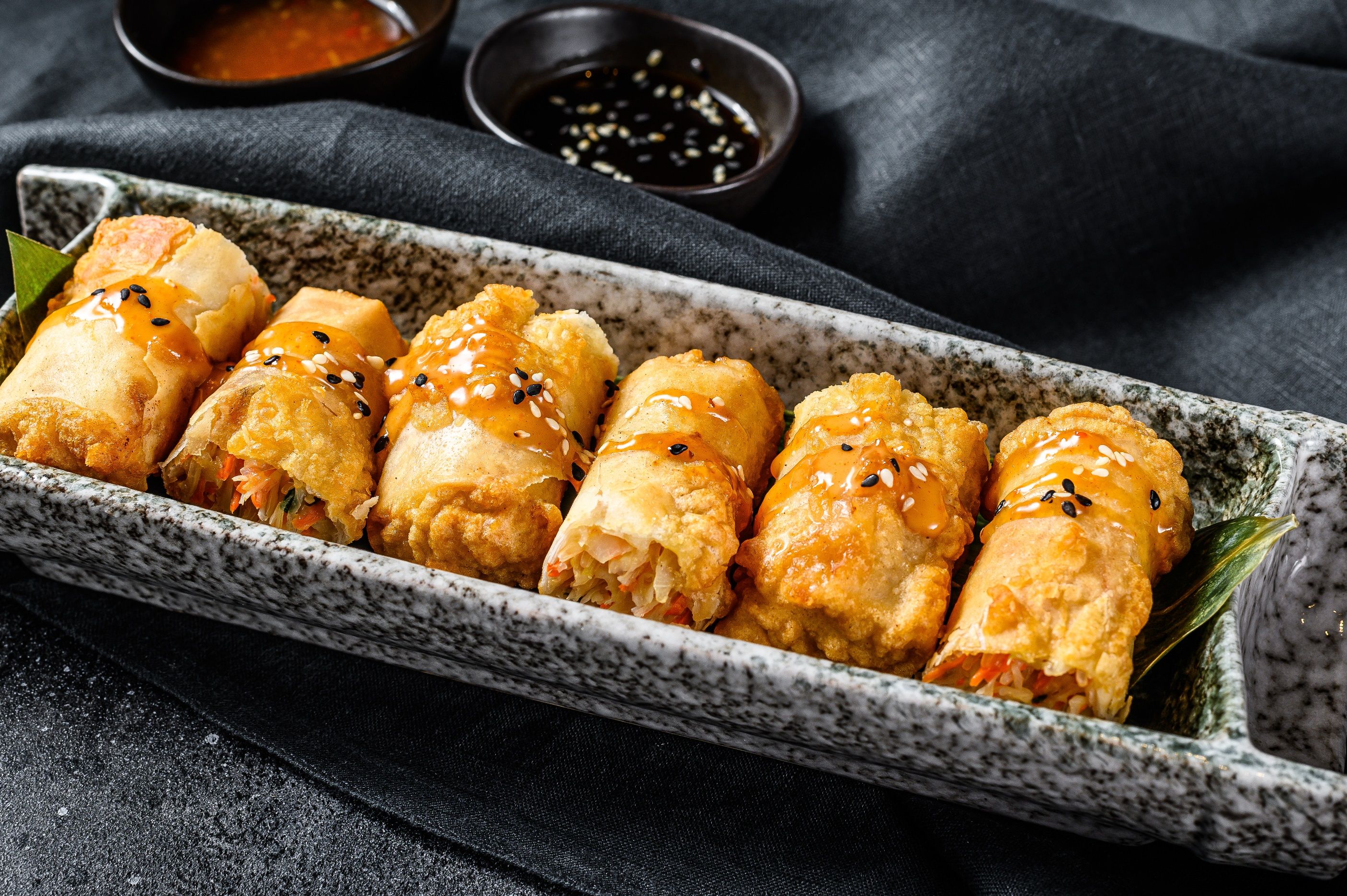 Crispy Cantonese Spring Rolls Recipe