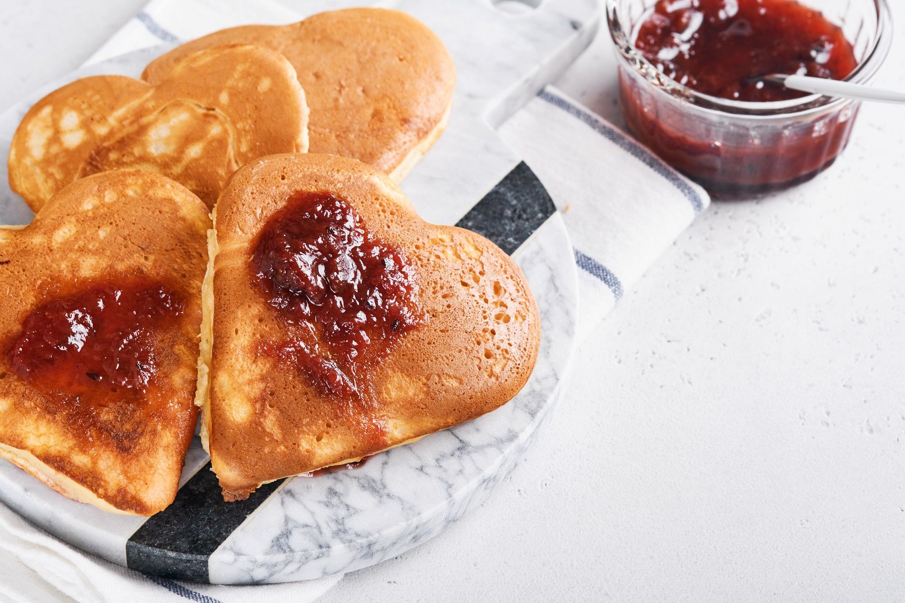 Romantic Heart-shaped Pancake Recipe