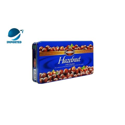 Rossco Chocolate Hazelnut Milk Chocolate Tin 180g delivery in ...