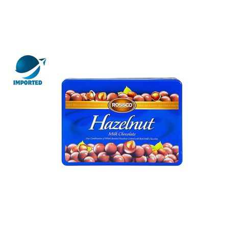 Rossco Chocolate Hazelnut Milk Chocolate Tin 300g delivery in ...