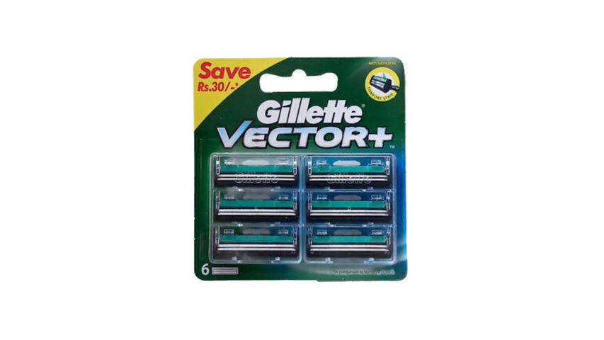 Gillette Men S Razor Vector Shaving Razor Blades 6 Cartridges Delivery