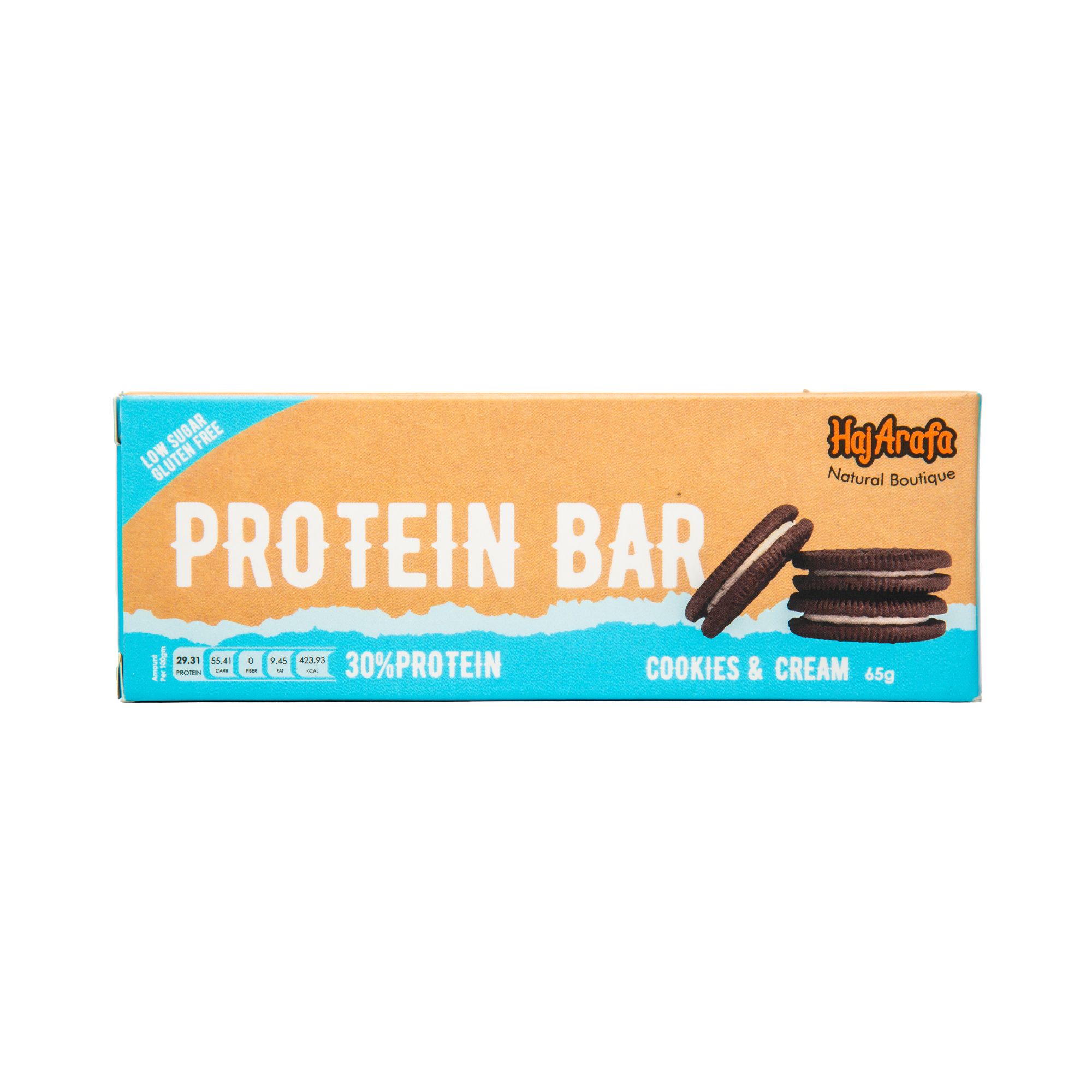 اشترِ Haj arafa Protein Bar Cookies And Cream 65 Gm أونلاين في Egypt ...