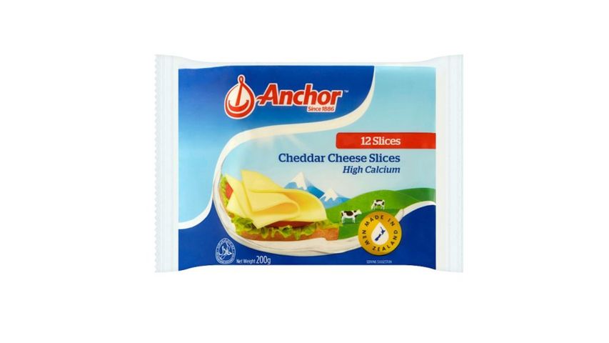 Anchor Cheddar Cheese Slices 12pcs 200g delivery in Bangladesh | foodpanda