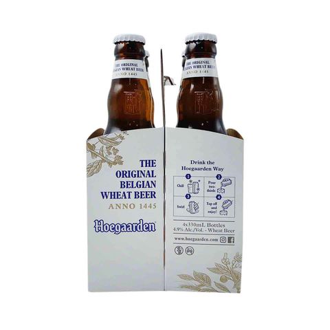 Hoegaarden Beer (Bottle) 330ml x4 delivery in Hong Kong | foodpanda