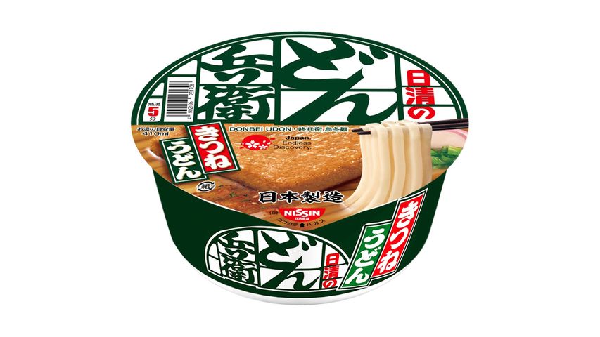 Nissin Donbei Bowl Udon Kitsune Flavour 95g delivery in Hong Kong ...