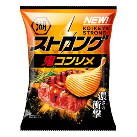 Koikeya Strong Onion Steak Flavored Wavy Potato Chips 53g [Parallel ...