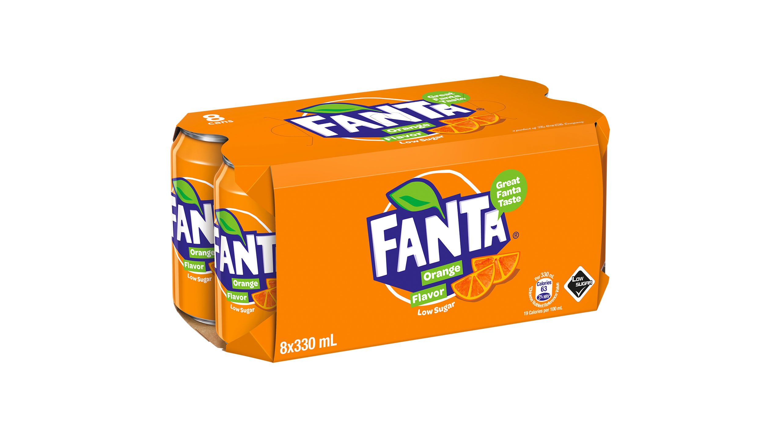 Fanta Orange Flavor Soda 330ml X 8 delivery in Hong Kong | foodpanda