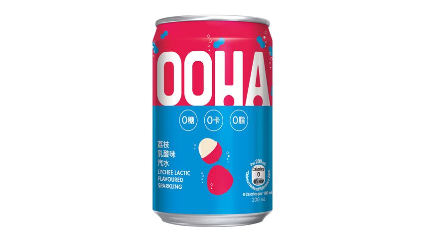 Ooha Sparkling Beverage (Lychee Lactic Flavoured) 200ml delivery in ...