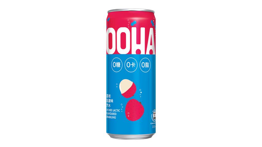 OOHA - Sparkling Beverage (Lychee Lactic Flavoured) 330ml x 4 delivery ...