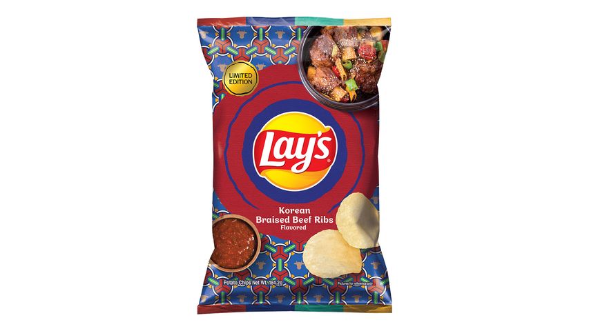 Lay's Korean Braised Beef Ribs Flavored Potato Chips 184.2g delivery in ...