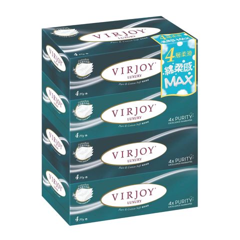 Virjoy Luxury 4 Ply Box Facial Tissue 4 Boxes delivery in Hong Kong ...