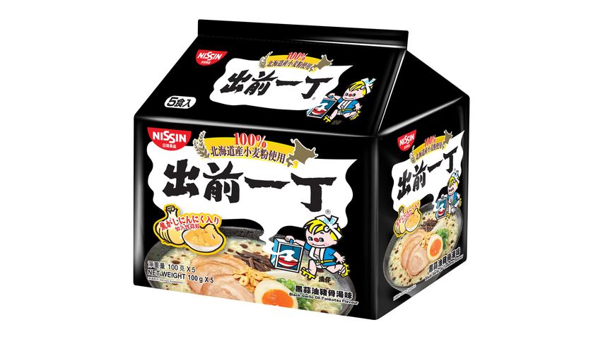 Nissin Demae Iccho Black Garlic Oil Tonkotsu Flavour Instant Noodles ...