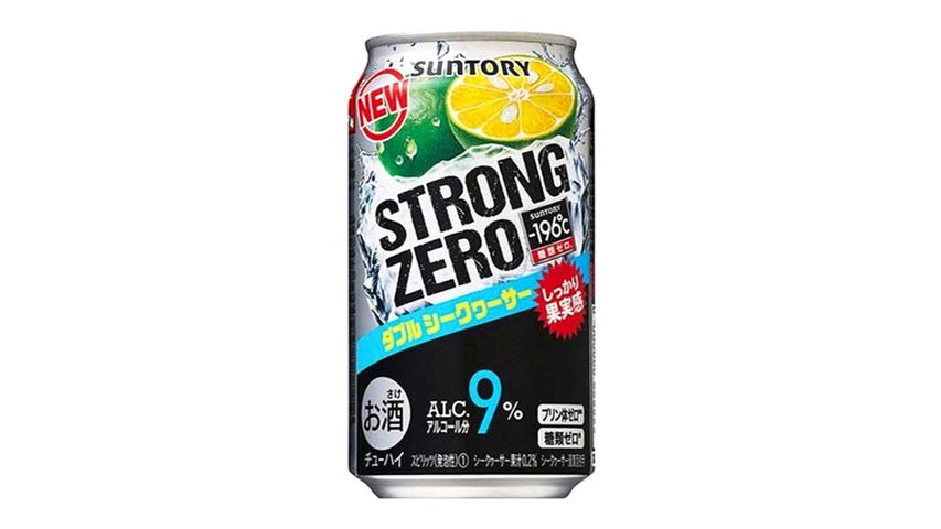 Suntory -196℃ Strong Zero Lime Chu-Hi Alc. 9% 350ml (The new and old packaging will be shipped ...