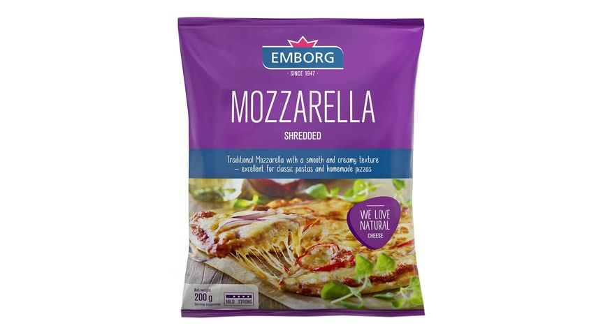Emborg Mozzarella Shredded Cheese 200g delivery in Hong Kong | foodpanda