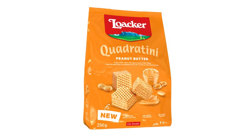 Loacker Wafer Quadratini Peanut Butter 250g delivery in Hong Kong ...